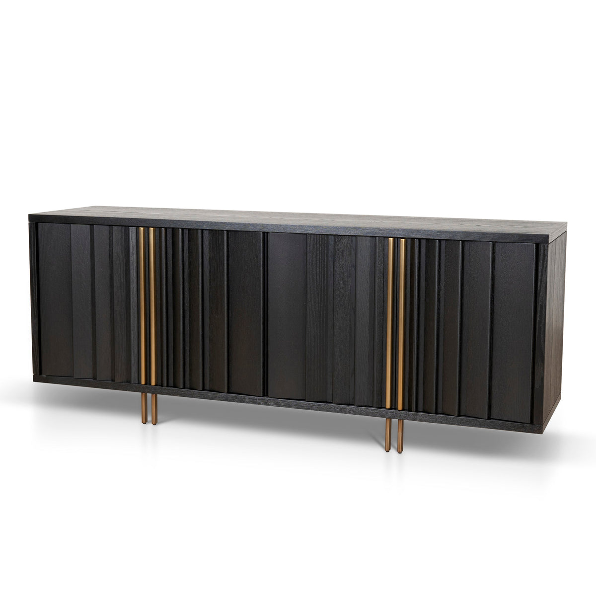 2m Buffet Unit - Textured Espresso Black | Culture Home — Culturehome ...