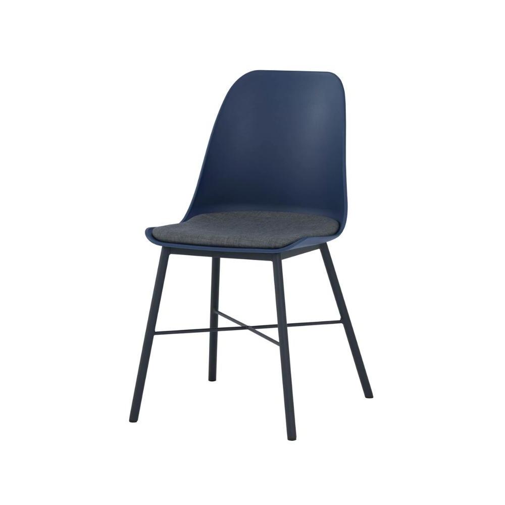 Jora Cushion Seat Dining Chair - Navy | Culture Home — Culturehome.com.au