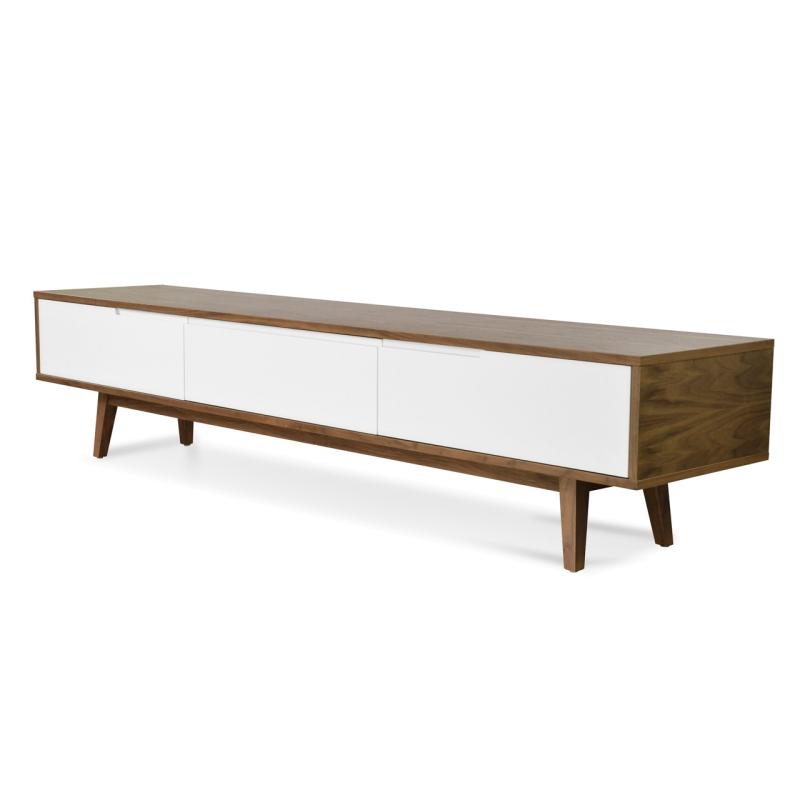 2.1m Lowline TV Entertainment Unit - Walnut | Culture Home ...